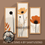 HQ Abstract Flower Triptych #3 Sellable Extra B Samtuse963 - Samtuse963 ...