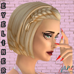 Jane eyeliner JNE004 - Basegame compatible - File - The Sims 4 Create a ...