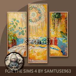 HQ Cozy Indoor Triptych #5 Sellable Extra B Samtuse963 - Files - The Sims 4 Build / Buy - CurseForge