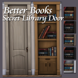 Better Books Secret-Library Door - Gallery - The Sims 4 Build / Buy ...