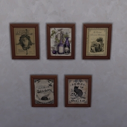 Witch House paintings by Snotra902 - Files - The Sims 4 Build / Buy - CurseForge