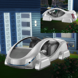 Futuristic Curvy Car (Object) - The Sims 4 Build / Buy - CurseForge