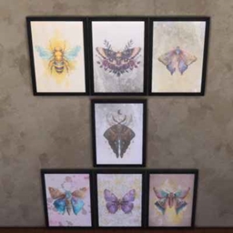 Butterfly and moth paintings - Files - The Sims 4 Build / Buy - CurseForge