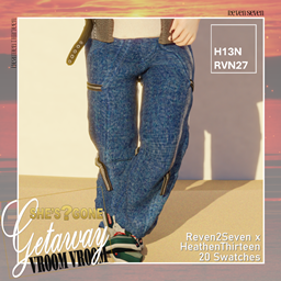 Toddler's Loose Fit Leather Denim Riding Pants - The Sims 4 Create a ...