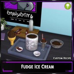 Custom Recipe: Fudge Ice Cream - The Sims 4 Mods - CurseForge