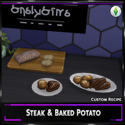 Custom Recipe: Steak & Baked Potato - The Sims 4 Mods - CurseForge