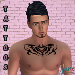 Tattoos by Jane TJ047 - Basegame compatilbe - Files - The Sims 4 Create ...