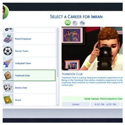 Yearbook Club School Activity by kiarasims4mods Spanish translation ...