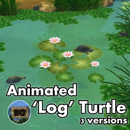 Animated 'Log' Turtle ~ Animal ~ Reptile ~ Pet - The Sims 4 Build / Buy ...