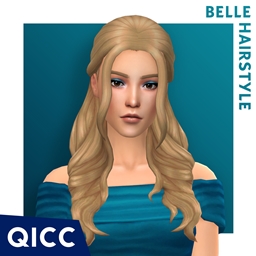 QICC - Belle Hair - The Sims 4 Create a Sim - CurseForge