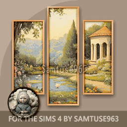 HQ Spring Landscape Triptych #1 Extra B Samtuse963 - The Sims 4 Build / Buy - CurseForge