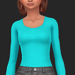 Long Sleeve Bodysuit Recolor - The Sims 4 Create a Sim - CurseForge