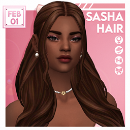 Sasha Hairstyle - The Sims 4 Create a Sim - CurseForge