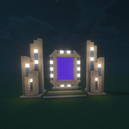 Simple Futuristic Nether Portal - Minecraft Worlds - CurseForge