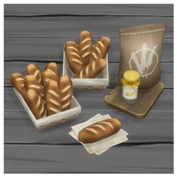 Wheat Sandwich Rolls by BrazenLotus Spanish translation - The Sims 4 ...