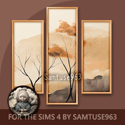 Minimalist Scene Triptych #1 Sellable Extra B Samtuse963 - Gallery - The Sims 4 Build / Buy ...