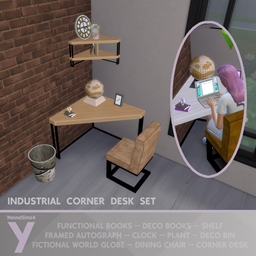Industrial Corner Desk Set - The Sims 4 Build / Buy - CurseForge