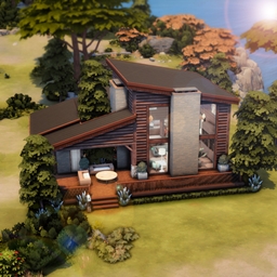 Modern Pretty Cabin - Gallery - The Sims 4 Rooms / Lots - CurseForge