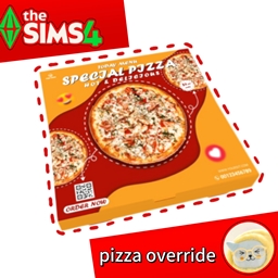 pizza box override red&orange - The Sims 4 Mods - CurseForge