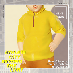 Toddler's Rolled Up Quarter Zip Slim Fit Hoodie - Gallery - The Sims 4 ...