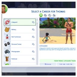 Lifeguard career (active) by kiarasims4mods Spanish translation - The ...