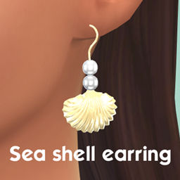 Sea shell earring - Gallery - The Sims 4 Create a Sim - CurseForge
