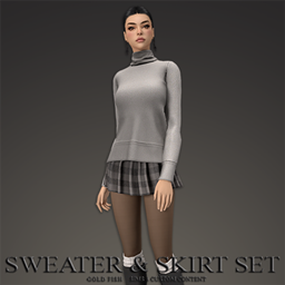 GoldFish Sweater & Skirt Set 🖤 - GoldFish Sweater & Skirt Set.zip - The ...