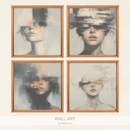 Blurry Face Paintings by BlusterSims - The Sims 4 Build / Buy - CurseForge