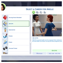 Obstetrician and Gynecologist Career by Kiarasims4mods (Portuguese ...