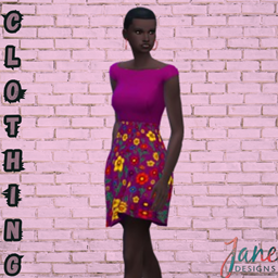 Vibrant spring dress - requires city living - The Sims 4 Create a Sim ...