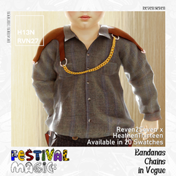 Toddler's Metal Chain Decor Punk Shirt - The Sims 4 Create a Sim ...