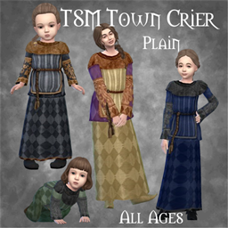 TSM Town Crier Plain with Skirt for all ages - The Sims 4 Create a Sim ...