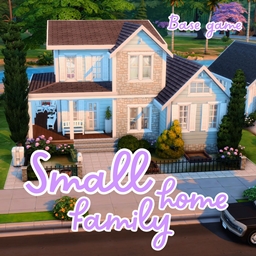 Small family home base game (no cc) - Files - The Sims 4 Rooms / Lots ...