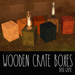 Wooden Crate Boxes [BASE GAME] - Gallery - The Sims 4 Build / Buy ...