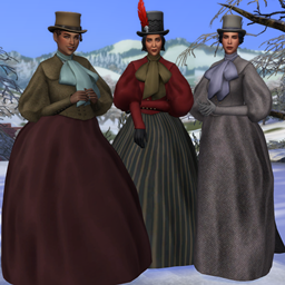 late 1830s riding habit - The Sims 4 Create a Sim - CurseForge