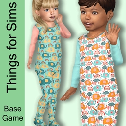 Toddler Funny Elephants Pajamas - The Sims 4 Create a Sim - CurseForge