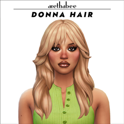 Pamela Hair - Aretha - The Sims 4 Create a Sim - CurseForge