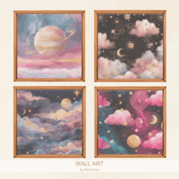 Starry Sky Paintings by BlusterSims - File - The Sims 4 Build / Buy ...