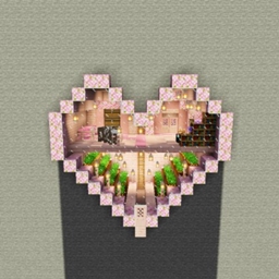 Heart Shaped Base🏠 - Minecraft Bedrock Maps - CurseForge