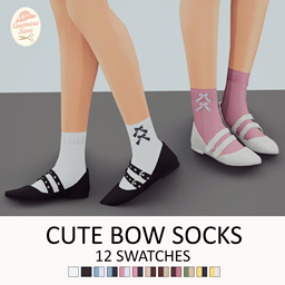 Cute Bow Socks - The Sims 4 Create a Sim - CurseForge