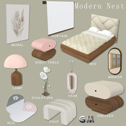 Modern Nest bedroom set - The Sims 4 Build / Buy - CurseForge