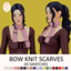Bow knit scarves - The Sims 4 Create a Sim - CurseForge
