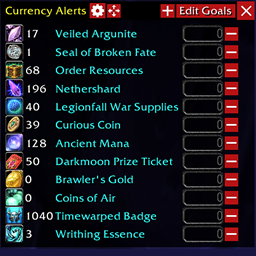 Currency Alerts - World of Warcraft Addons - CurseForge