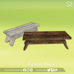 Green Time Bench - The Sims 4 Build / Buy - CurseForge
