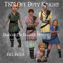 TSM Off Duty Knight Dagger or No Dagger - Files - The Sims 4 Create a ...