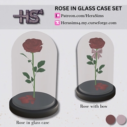 Rose in glass case - set - The Sims 4 Build / Buy - CurseForge
