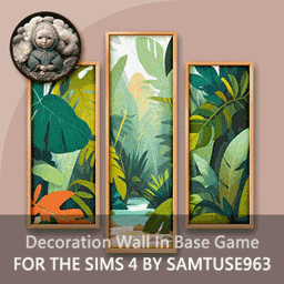 HQ Minimalist Landscape Triptych #1 Sellable Extra B Samtuse963 - Gallery - The Sims 4 Build ...