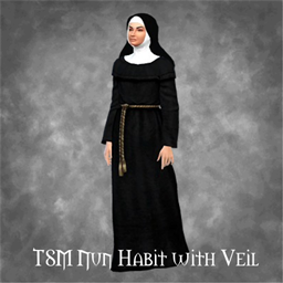 Medieval Nun Habit with Headpiece - The Sims 4 Create a Sim - CurseForge