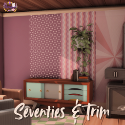 Seventies Vibes & Trim – Sims 4 Wallpaper CC Pack - (meerigold ...