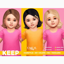 Casual Sims - Keep Hairstyle For Toddlers - The Sims 4 Create a Sim ...